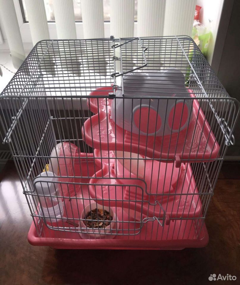 Клетка с мышками (сатиновые)