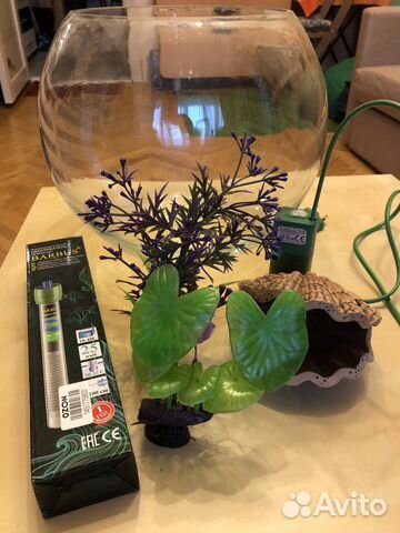Аквариум 10л с фильтром и нагревателем