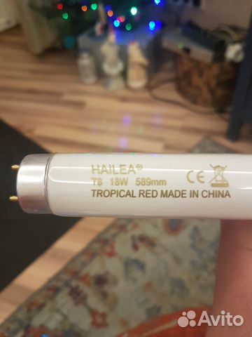 Лампа аквариумная красная tropical red 18w t8 60см