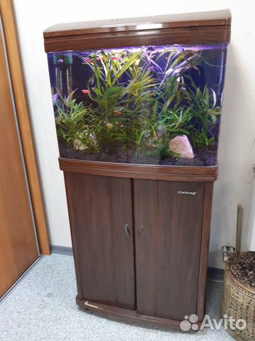 Аквариум с тумбой б/у