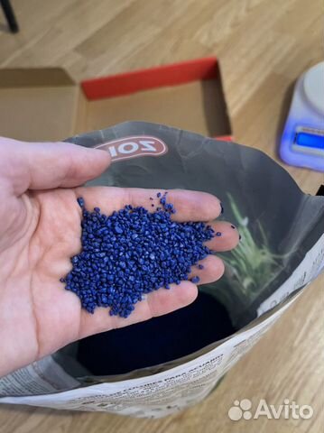 Грунт аквариумный синий