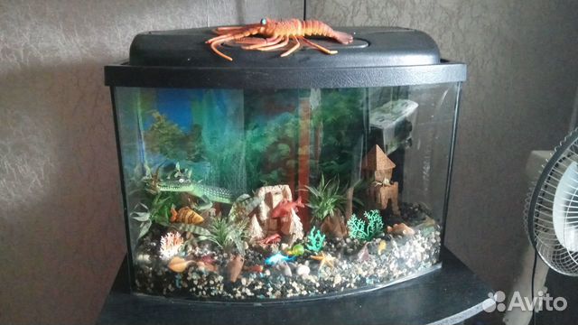Аквариум панорамный 60л