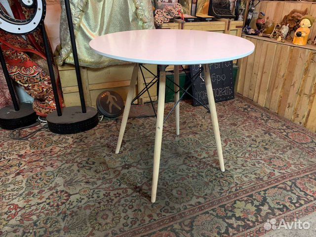 Стол эмс eames белый круглый кухонный не икеа купить в Санкт-Петербурге ...